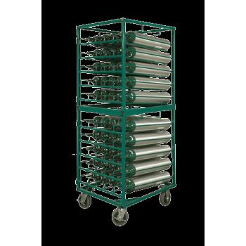 Layered Cylinder Rack for Horizontal Storage of 50 CDE Cylinders