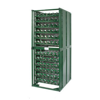 Layered Cylinder Rack for Horizontal Storage - Holds 168 M4/M6/B Cylinders