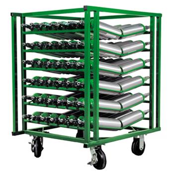 84 M6 Layered Cylinder Cart for Horizontal Storage