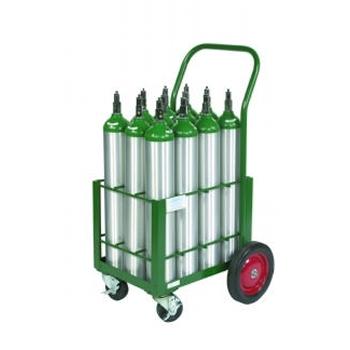 Cylinder Cart w/4 Wheels - Holds 12 E Cylinders
