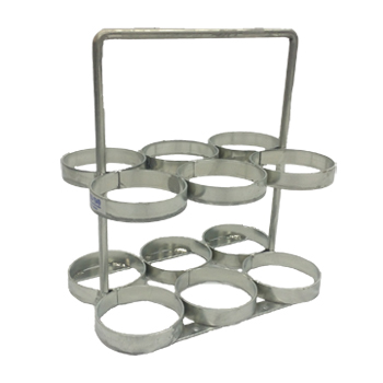 Cylinder Carrier with Handle - Holds 6 Cylinders