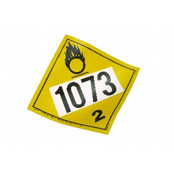 Adhesive UN 1073 Placard
