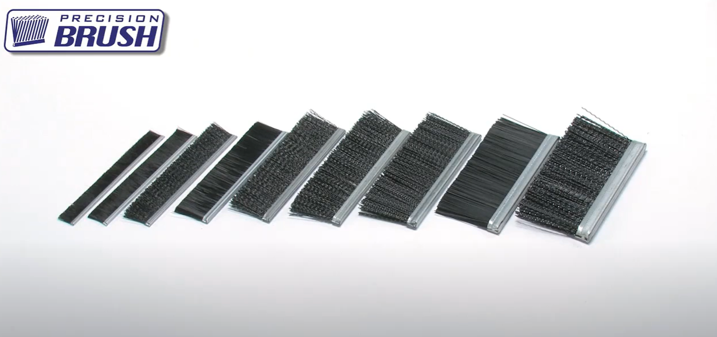 Precision Brush - Sizes of Metal Channel Strip Brush