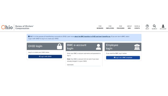 OH | ID Login Transition with BWC | Spooner Incorporated