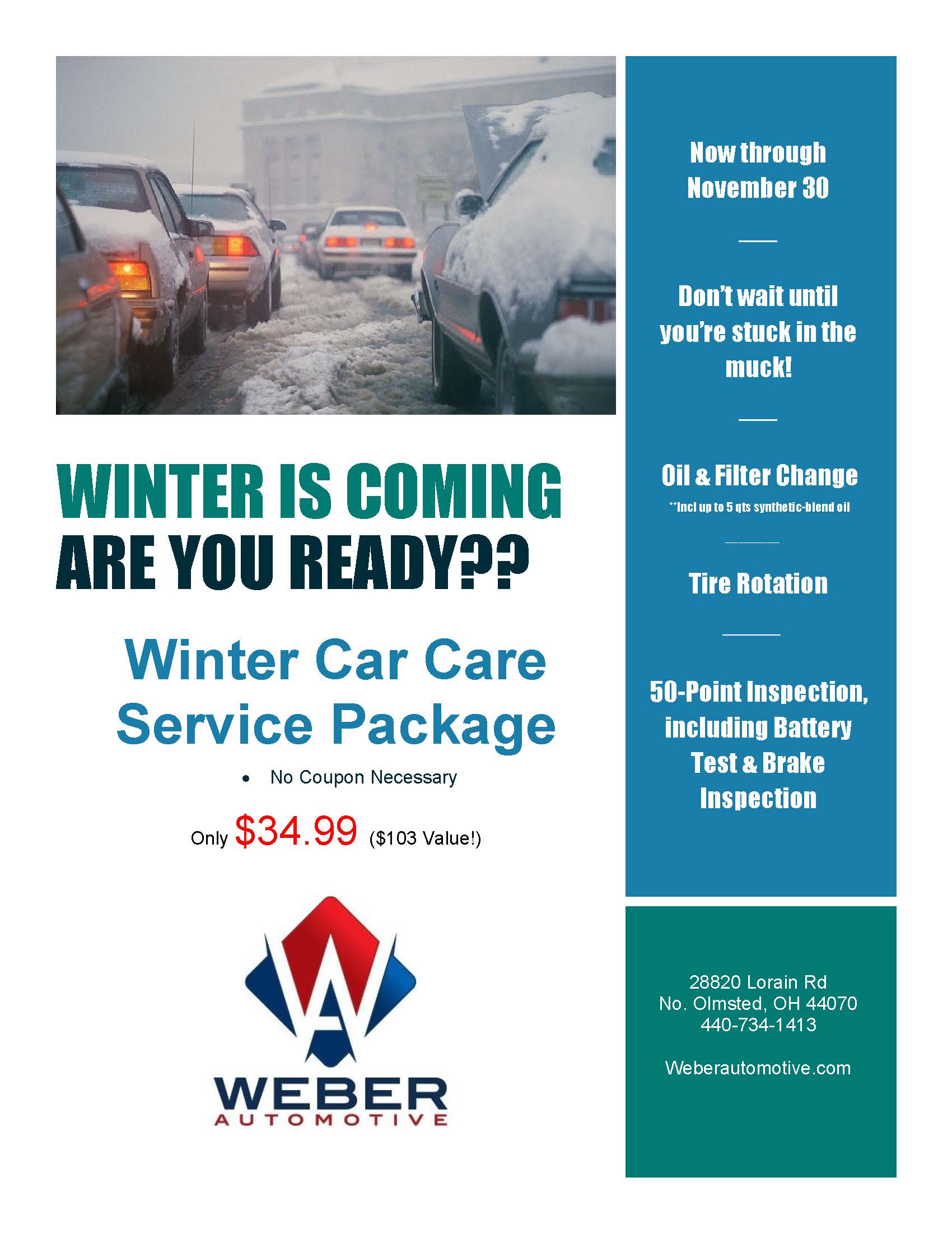 Monthly Specials and Promotions