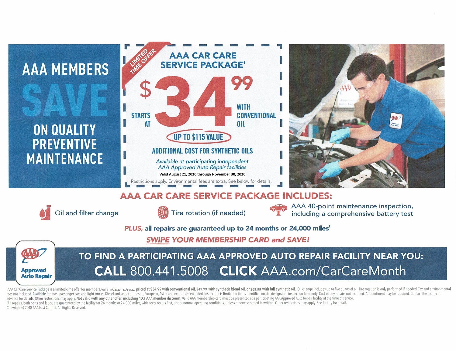 Monthly Specials and Promotions