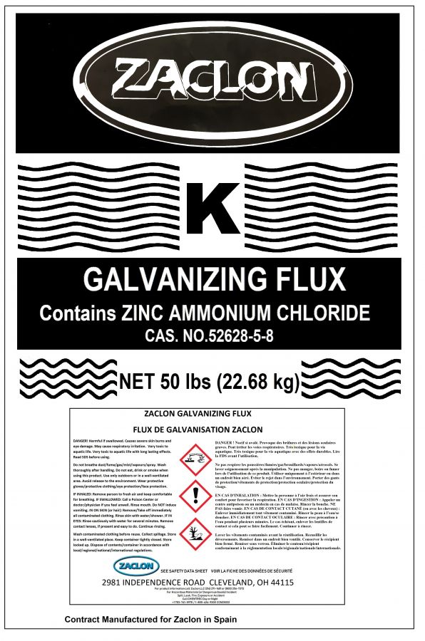 Zaclon Galvanizing Flux K | Zaclon LLC